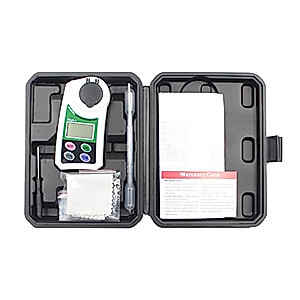 HOJILA Digital Brix Refractometer Brix Meter Pocket Refractometer with ATC for Sugar Content Test, Range 0~55% Brix