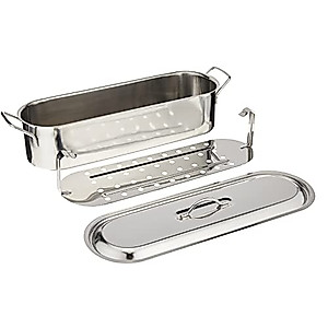 Norpro Stainless Steel Fish Poacher, 18in x 4.5in, As Shown