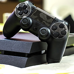 2Pcs of HOTLINEGAMES Touchpad Protector Compatible with PS4 Controller, Enhanced Texture Skin Compatible with PlayStation 4 DualShock,Pre-Cut,Easy to Apply,Easily Add Protection (Mirage Camo Black)