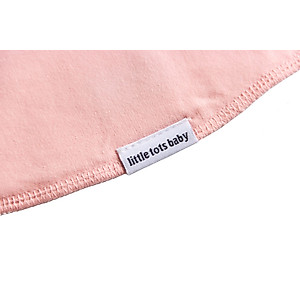 Burp Cloths Baby Burp Set, Burping Cloth Newborn Towel for Newborns Boys Girls 4 Pack 19.68x9.45in (Pink)