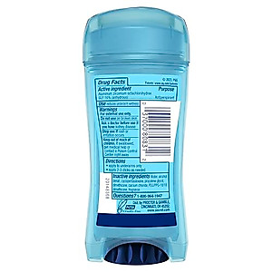 Secret Outlast Antiperspirant Deodorant for Women, Sweat & Odor Protection, PH Balancing Minerals, Clear Gel, Unscented, 2.6 oz