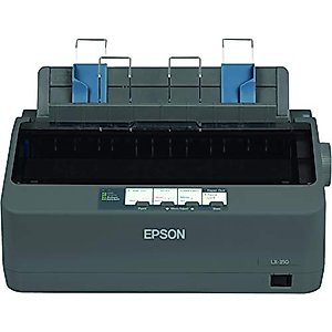 Epson LX-350 Dot matrix printer, 9 pins, 80 column, original + 4 copies, 347 cps HSD (10 cpi), Epson ESC/P - IBM 2380+ emulation, 3 fonts, 8 BarCode fonts, 3 paper paths, single and continous sheet, paper park, USB, Parallel and Serial I/F - BEING RE