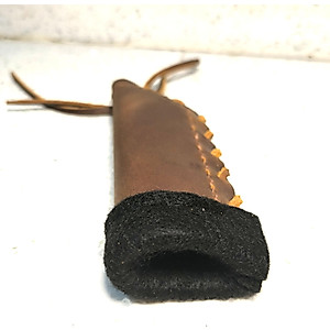 XTBOCA Genuine Leather Pot Handle,Leather Holder Covers,Panhandle Pot Holder,Leather Potholder,Cast Iron Handle Cover, Cast Iron Skillet,Cast Iron skillets,Handmade 1pc