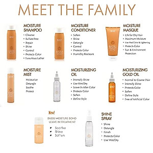 Surface Hair Bassu Moisture Mist Leave-In Conditioner to Moisturize Hair, Add Shine and Nourish, 5.07 Fl Oz