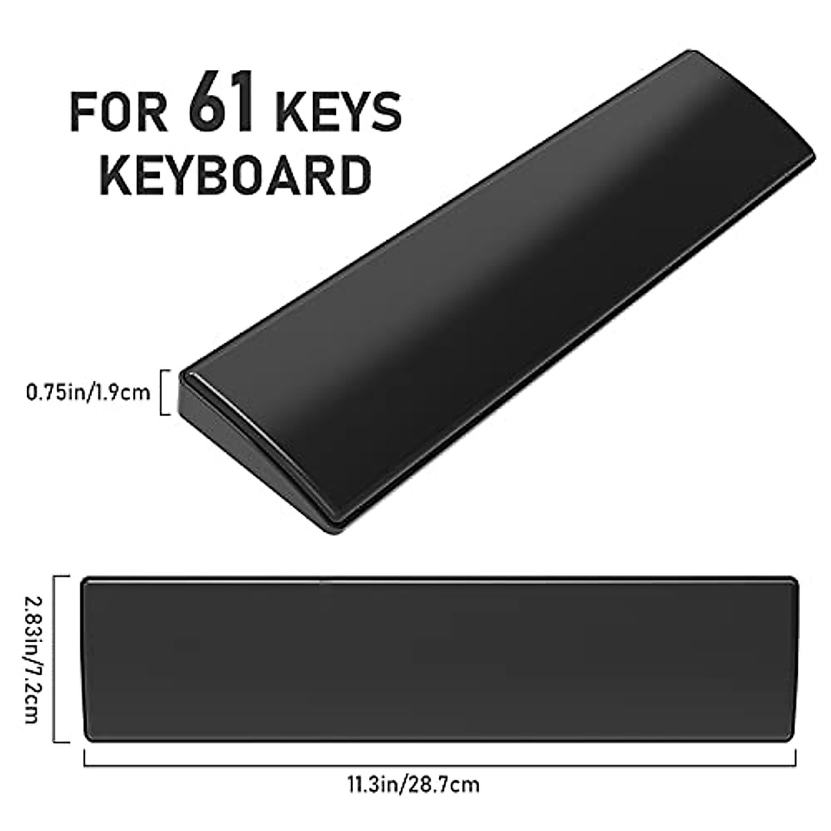 Compact 60% Mechanical Gaming Keyboard with Ergonomic Anti-ghosting Mini 61 Key Layout Rainbow RGB Backlight Waterproof Metal Plate Type-C USB Wired for PC Mac Gamer Office Typist (Black/Blue Switch)