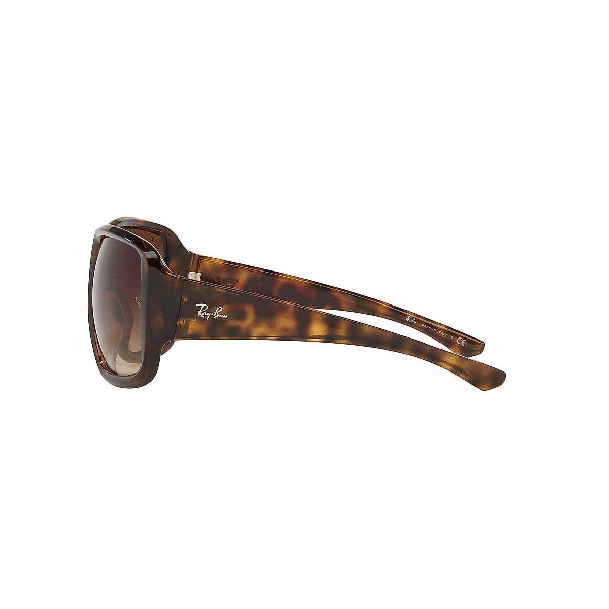 Ray-Ban Rb4347 Powderhorn Square Sunglasses, Havana/Brown Gradient Dark Brown, 60 mm