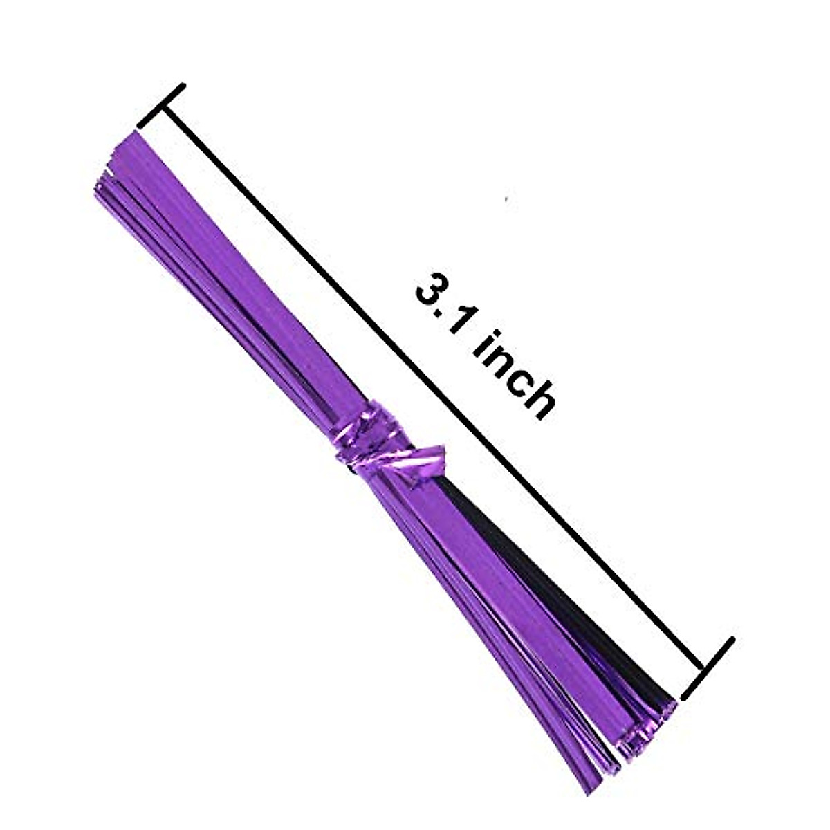 LiyuanQ 300 Pcs Clear Candy Bags Clear Cellophane Bags 4"x6" Cookie Bags with 6 Mix Colors Twist Ties - 1.4mils Thickness OPP Plastic Bags for Wedding Birthday Cake Pop Gift Candy Buffet Supplies