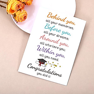 Graduation Cards, Graduation Gift Card, Graduation Cards 2024, Senior 2025 Graduation Card, College High School Graduation Card, Graduation Gifts for Him Her - 6x8 inch Folded Card include Envelope