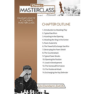 MASTERCLASS - Damian Lemos' Attacking Masterclass – GM Damian Lemos - Over 10 Hours of Content! Instructional Chess DVD