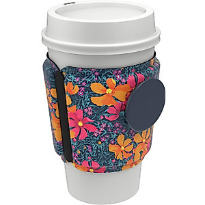 PopSockets PopThirst Cup Sleeve, Drink Holder, Koozie - Flower Power
