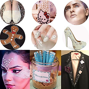 PH PandaHall 6 Sizes White Flat Back Pearl Cabochon 690pcs Flat Pearls Gems for Shoes Crafts Scrapbooking Embellishment Makeup Wedding Diamond Phone Nail Making 4mm 5mm 6mm 8mm 10mm 12mm