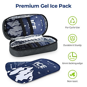 AUVON Ice Packs for Insulin Cooler Travel Case, Reusable 180G Gel Ice Packs Keep Insulin Medication Cool 8-10h in Diabetic Travel Case, Suitable for Cold & Hot Therapy, Pain Relief (2 Packs)