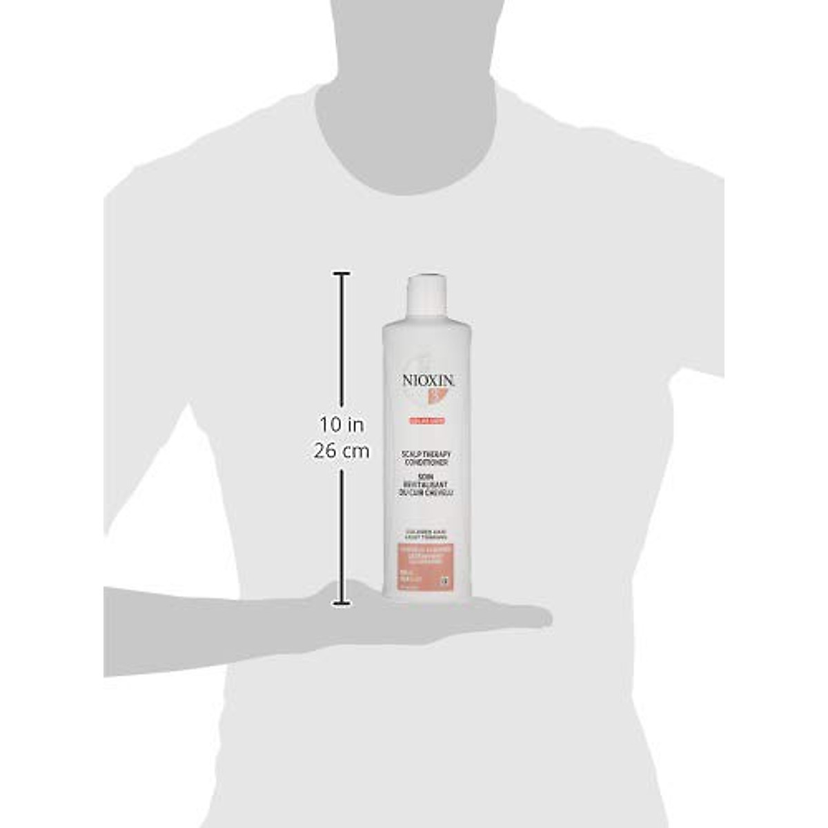 Nioxin System 3 Scalp Therapy Conditioner, Color Treated Hair with Light Thinning, 16.9 Fl Oz