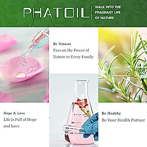 Oregano 3.38fl.oz Essential Oil, PHATOIL Pure Aromatherapy Oils for Diffuser, Humidifier, Relax, for Skin Care, Massage, Hair Growth, Soap, Candle, Bath Bombs Making(100ml)