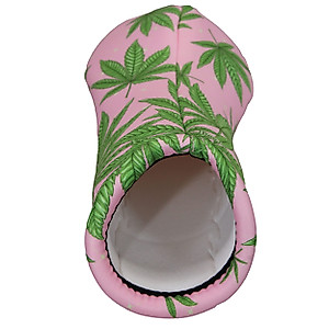 Pink Marijuana Leaf Driver 460cc Club Headcover Handmade by BeeJos