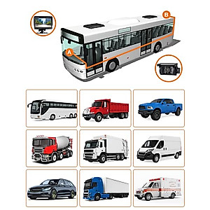 Backup Camera System, Rear View Camera 7'' Monitor Kit FHD 1080P Back Up Camera for Car Truck RV Minivan Waterproof Night Vision, Dual Channel Easy to Install Wired Camera