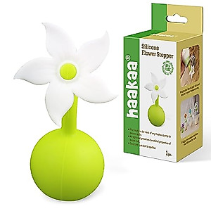 haakaa Flower Stopper Breastpump Stopper Manual Breast Pump Silicone Flower Stopper 100% Food Grade Silicone BPA PVC and Phthalate Free 1 pc, White
