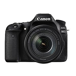 Canon EOS 80D lens kit EF-S18-135mm F3.5-5.6 IS USM--(Japan Import-No Warranty)