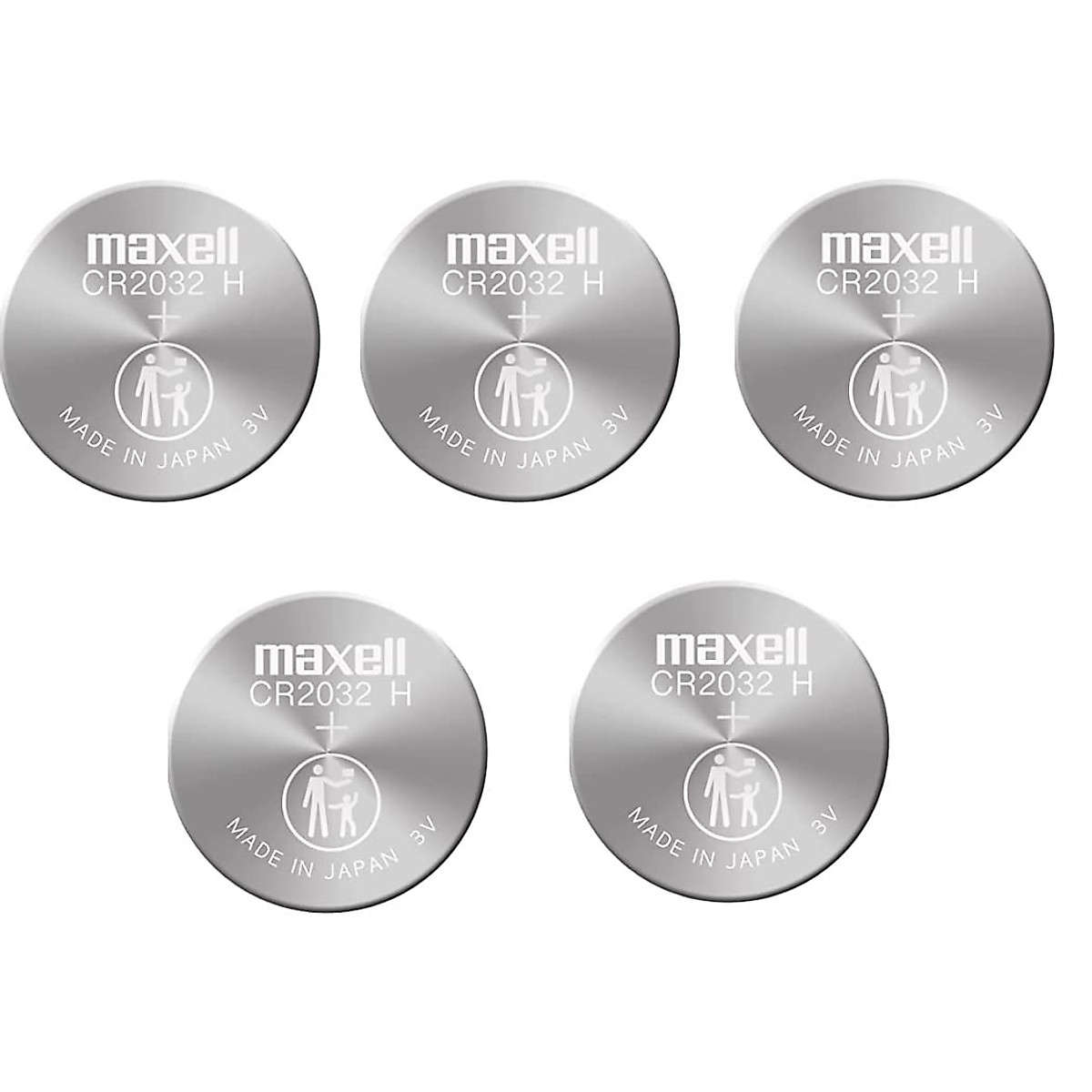 Maxell Micro Lithium Cell CR2032 (pack of 5 Batteries)