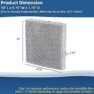 Sconva 10 Humidifier Filter Water Panel Replacement for Aprilaire Whole House Humidifier Pad Filters Models 110, 220, 500, 500A, 500M, 550, 550A, 558 Humidifier Wicks Parts & Accessories (Pack of 2)