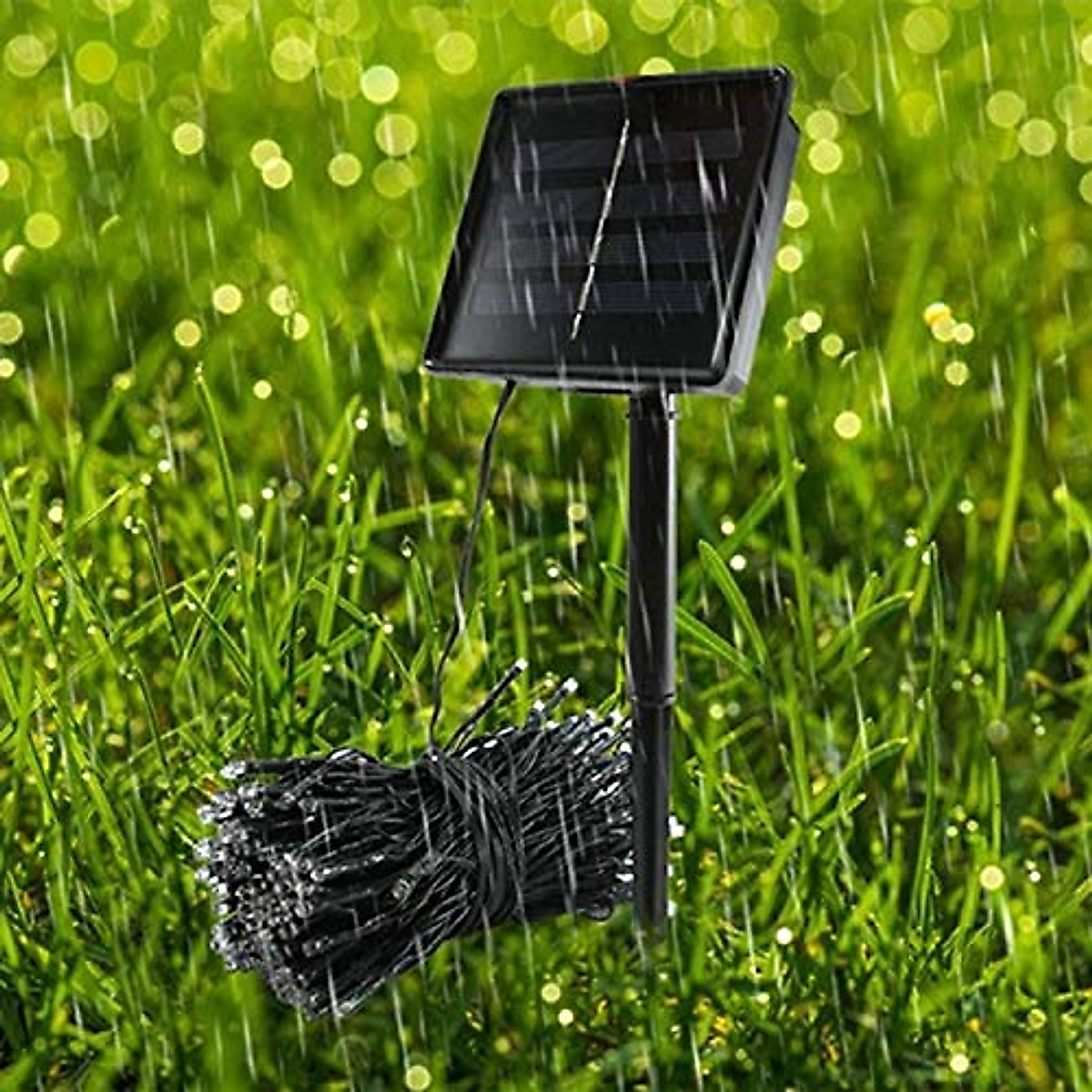 Upgraded Solar String Lights Outdoor Waterproof 300LED 75.5ft Solar Christmas Lights 8 Modes Warm White Solar Lights Outdoor for Gardens, Wedding, Party, Christmas, Outdoor Decorations