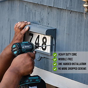 Velocity Long Length Exterior 7 Inch Wood Screws - T25 Torx Bits (Size #12) – Rust Resistant Long Wood Screw Set with Stick Tight Hexstix Driver Bit, (25 Count)