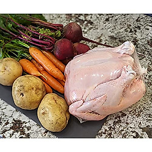 Morepack Poultry Shrink Bags,50Pack 13x18Inches Clear Poultry Heat Shrink Wrap BPA Free Freezer Safe with 50 Zip Ties,a Silicone Straw for Chickens,Rabbits