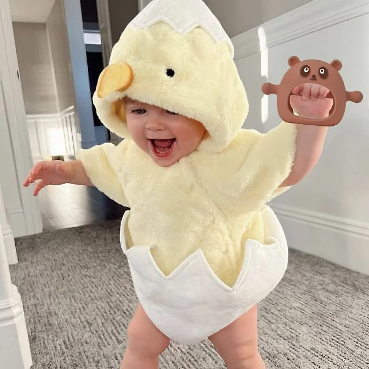 Teething Toys for Babies 0-6 Months Silicone Hands Teethers Mitten Never Drop for Infant Chew Toys Relief Soothe Gums for Sucking Needs 6-12 Months