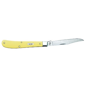 Case WR XX Pocket Knife Yellow Synthetic Slimline Trapper Cv Item #031 - (31048 Cv) - Length Closed: 4 1/8 Inches