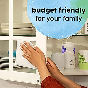 Bounty Essentials Select-A-Size Paper Towels, White, 2 Double Rolls = 4 Regular Rolls