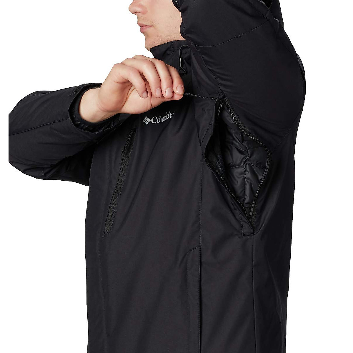 Columbia Men's Whirlibird IV Interchange Jacket, Black, 1X Big