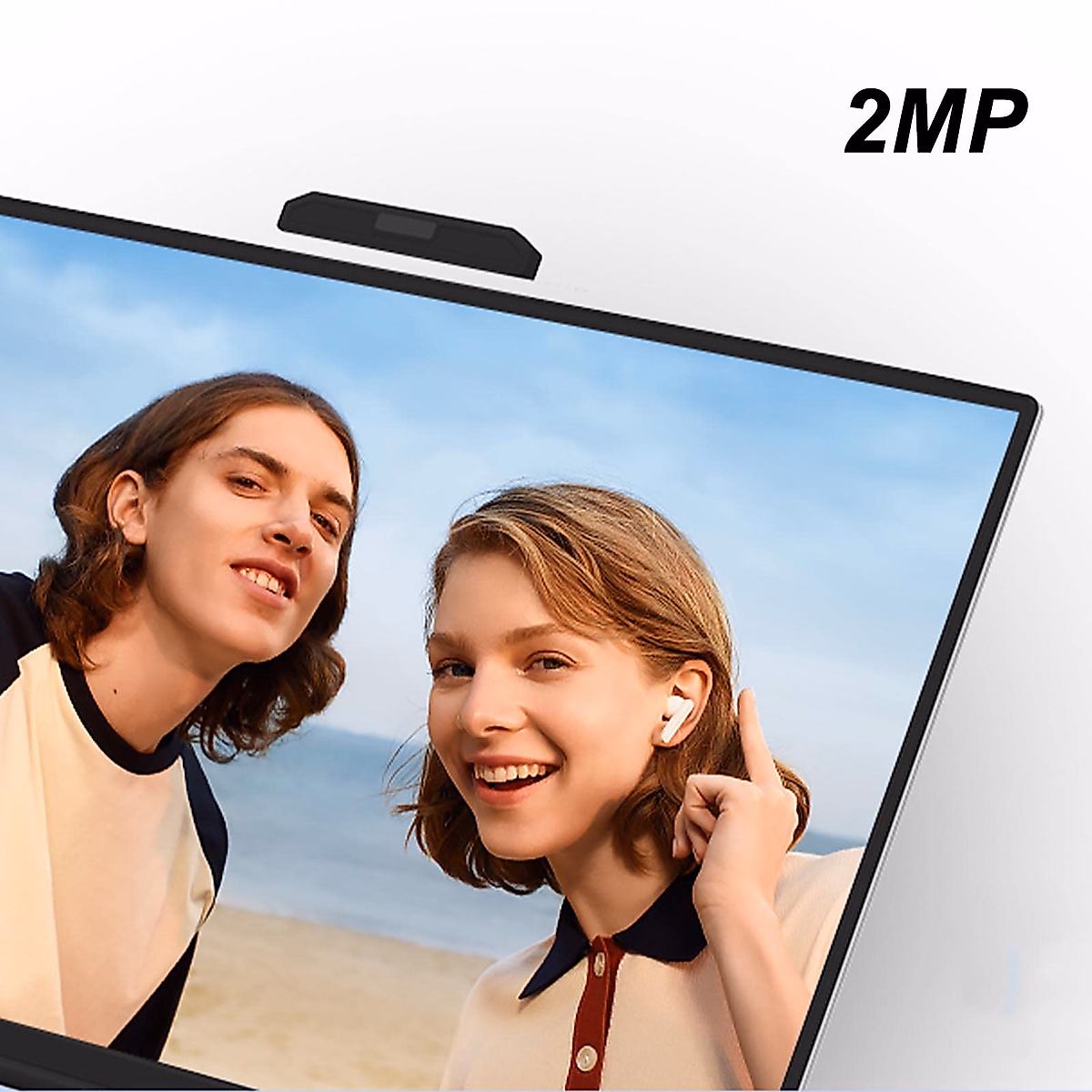 Jectse 15.6in Laptop, 2.4G 5G WiFi 16GB DDR4 RAM Quad Core 180 Degree Flip Notebook Computer with Backlit Keyboard, HD IPS Screen, 5000mA Battery for Windows 11 (16G+256G US Plug)