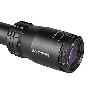 Edenberg 1.5-5x20 1-inch Tube Rifle Scope for Hunting and Tactical Shooting 100% Waterproof Fogproof Shockproof Construction with Wide Filed of View