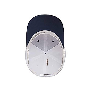 Flexfit unisex adult 6533 Hat, Navy/White, Large-X-Large US