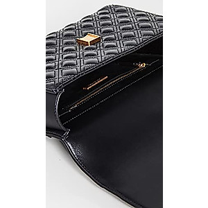 Tory Burch Women's Fleming Convertible Shoulder Bag, Black, One Size