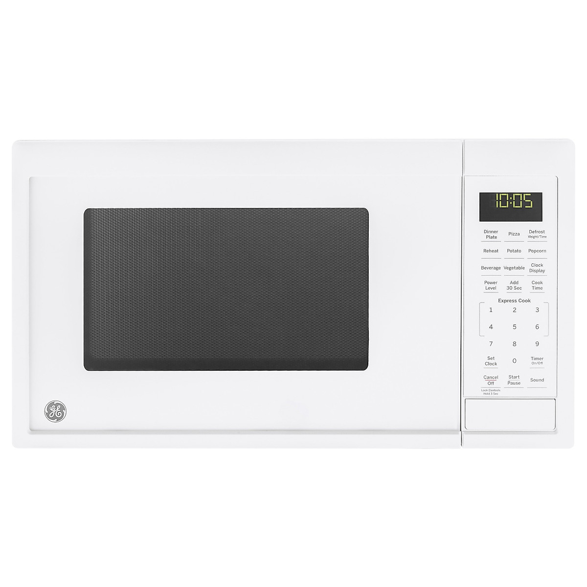 GE Countertop Microwave Oven | 0.9 Cubic Feet Capacity, 900 Watts | Kitchen Essentials for the Countertop or Dorm Room | White