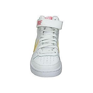 Nike Court Borough Mid 2 (GS) Unisex Adult, 6 US, Summit White/Topaz Gold, 4 Big Kid