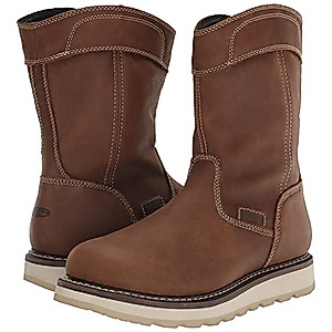 KEEN Utility Men's Work Boots, Belgian/Off White, 13 Wide