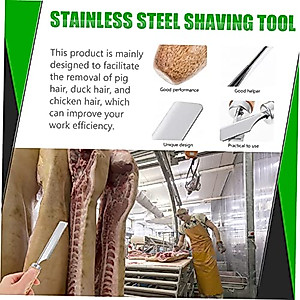 UPKOCH 3pcs Razor Holder Metal Stand Household Tools Hair Remover Tool Kitchen Supplies Home Supply Kitchen Gadget Pig Hair Knife Tools Metal Tools Stainless Steel Knife Holders Wood