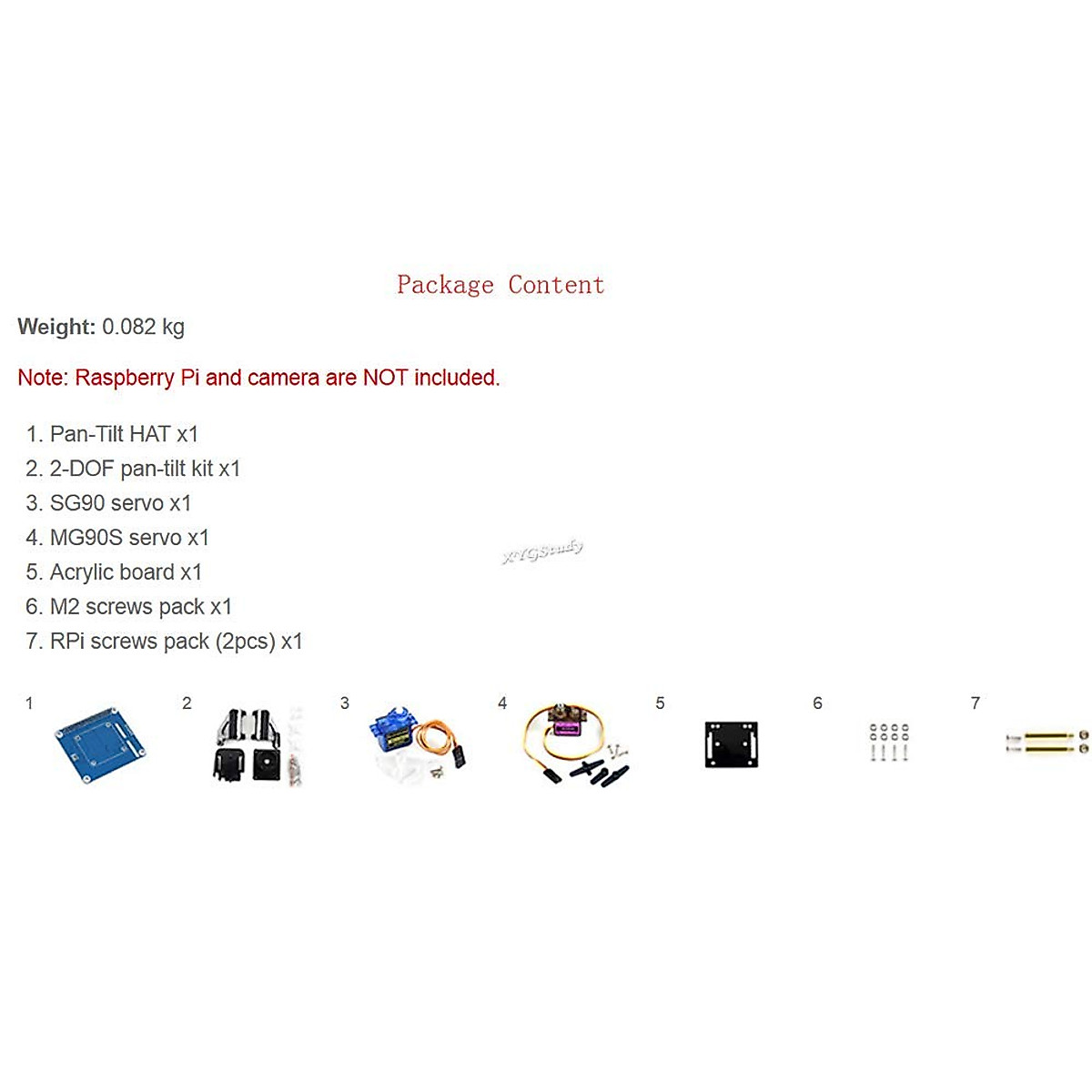 2-DOF Pan-Tilt HAT Onboard PCA9685 PWM Chip TSL25911FN Light Sensor Control Camera Movement Sense Light Intensity Via I2C Interface for Raspberry Pi 4 3 2 Model B+ B Zero W WH Jetson Nano @XYGStudy