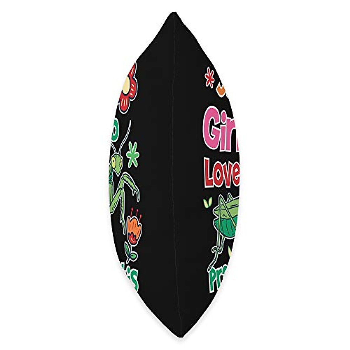 Funny Praying Mantis Costume for Kids and Womens Just A Girl Who Loves Praying Mantis Throw Pillow, 16x16, Multicolor