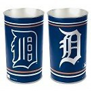 WinCraft MLB Detroit Tigers 15 Waste Basket, Team Color, One Size