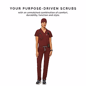 FIGS Unisex Modern Classic Scrub Cap - Burgundy, One Size
