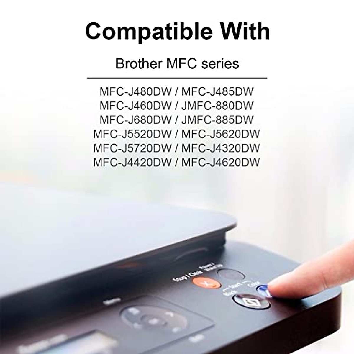 LC 203XL Compatible Ink Cartridge Replacement for Brother LC203XL Works with MFC-J480DW J880DW J4420DW J680DW (1 Cyan, 1 Magenta, 1 Yellow, 3 Pack)