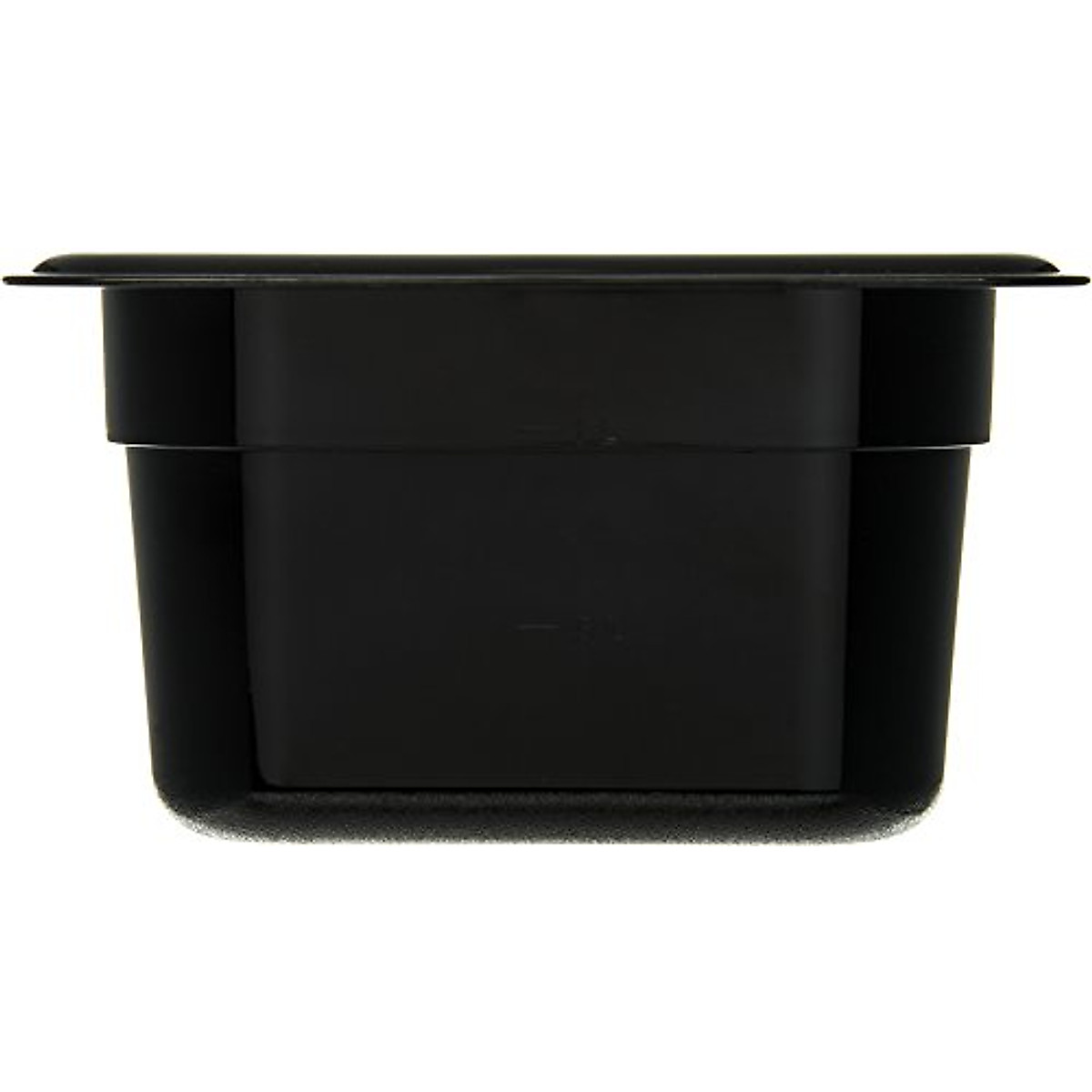 Carlisle FoodService Products 3068403 Plastic Food Pan, 1/6 Size, 4 Inches Deep, Black (Pack of 6)
