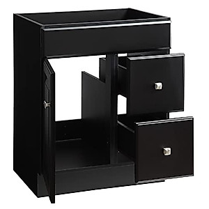 Design House Wyndham 24 Inch Bathroom Vanity, Freestanding Bathroom Sink Cabinet - Solid Wood Bathroom Vanity Cabinet, Dark Espresso