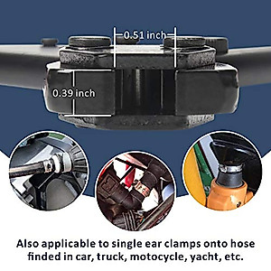 iCrimp PEX Pipe Clamp Cinch Tool Crimping Tool Crimper for Stainless Steel Clamps from 3/8-inch to 1-inch with 1/2-inch 20PCS and 3/4-inch 10PCS SS PEX Clamps