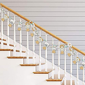 Big Dot of Happiness Religious Easter - 90 Chain Links and 30 Paper Tassels Decoration Kit - Christian Holiday Party Paper Chains Garland - 21 feet