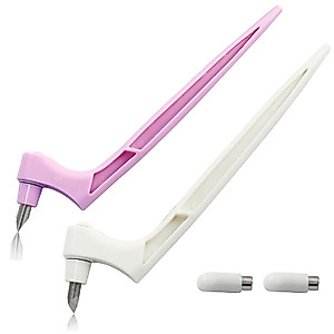 2 Pcs Craft Cutting Tools, 360-degree Rotating Blade Craft Knife Stainless Steel Knives Precision Knife Cutter Art Cutting Tool for DIY Craft, Hobby, Scrapbooking, Stencil