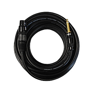 Audio2000's C07050 50 Feet 1/4 Inch TS to XLR Female Cable